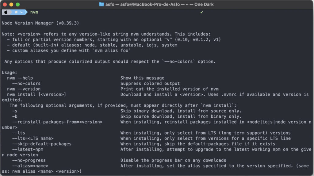 Cómo manejar la NVM en Linux, Mac y Windows - Asfo Development